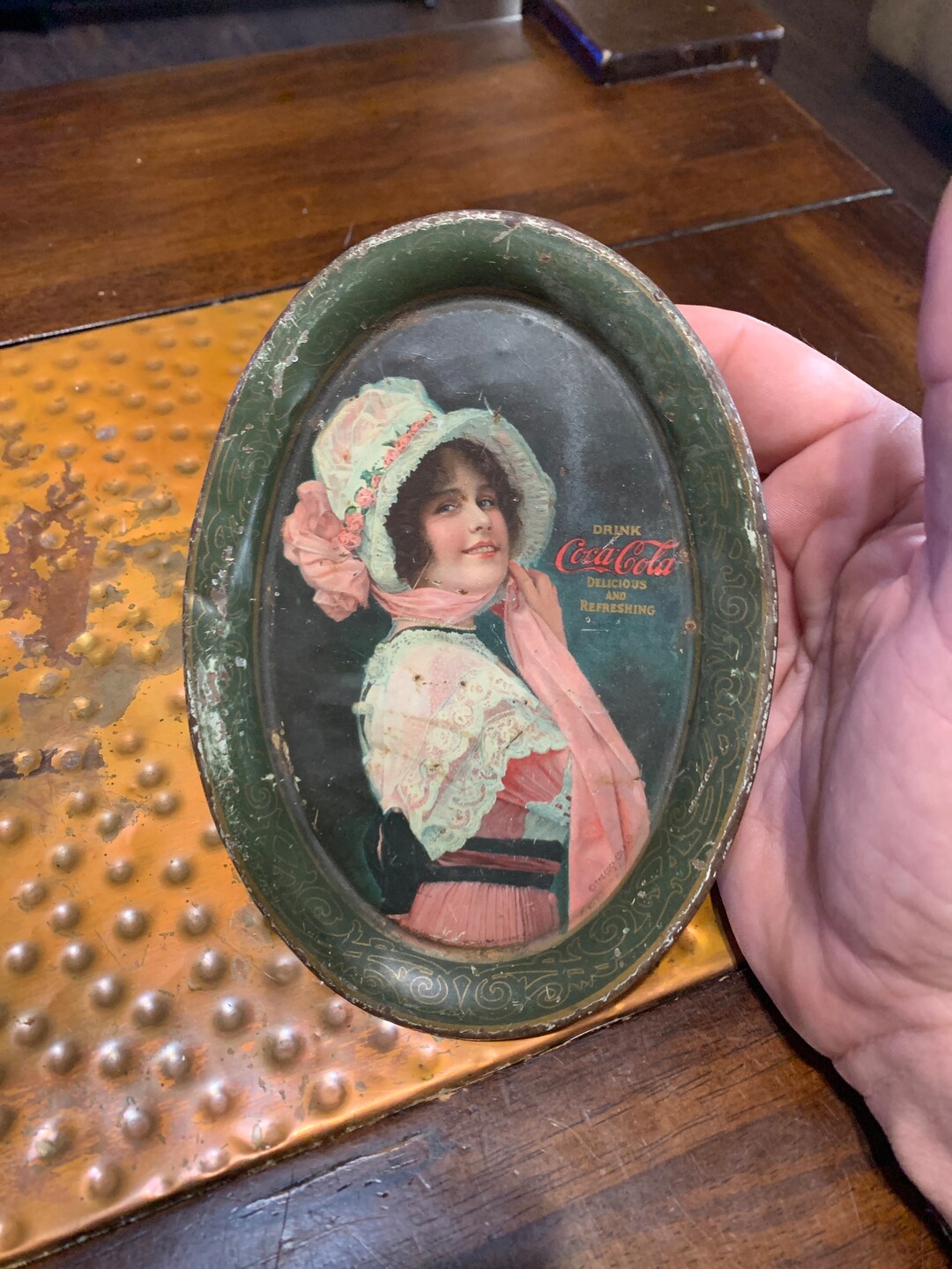 Original 1914 Coca-cola Tip Tray - Etsy