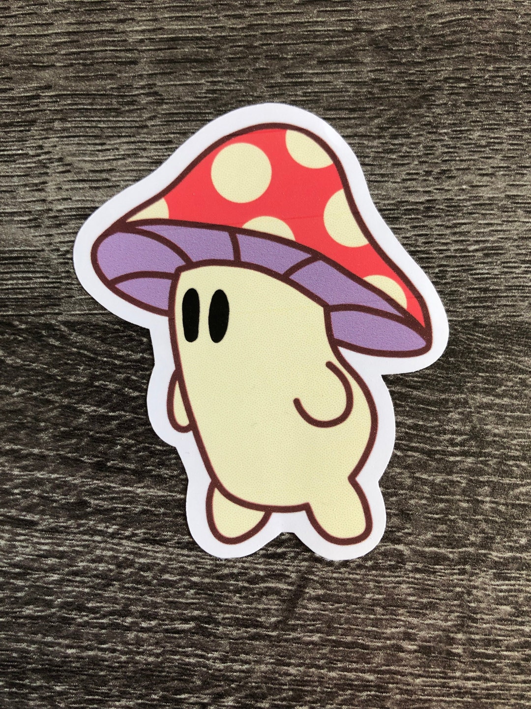 Mushroom Sticker Vinyl Mushroom Decal Mushroom Laptop Sticker Matte ...