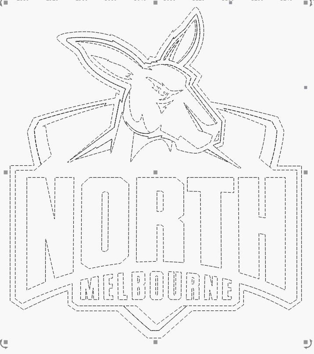 AFL SVG North Melbourne Kangaroos Logo Vector File Digital - Etsy Australia