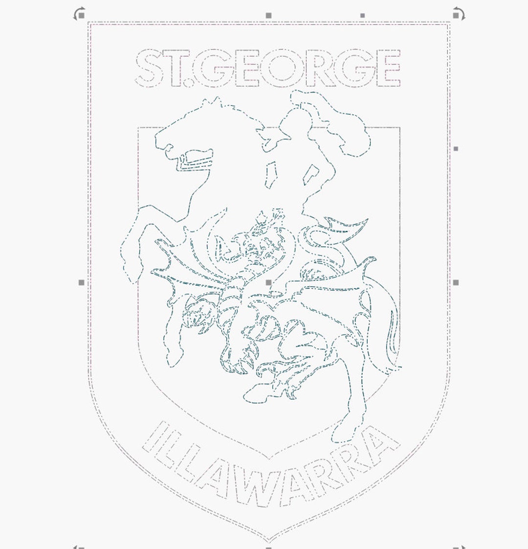 NRL SVG St George Illawarra Dragons Logo Vector File Digital - Etsy ...