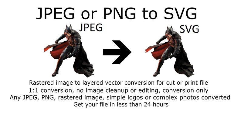 JPEG or PNG to SVG Conversion Service Raster Image to Layered Vector ...