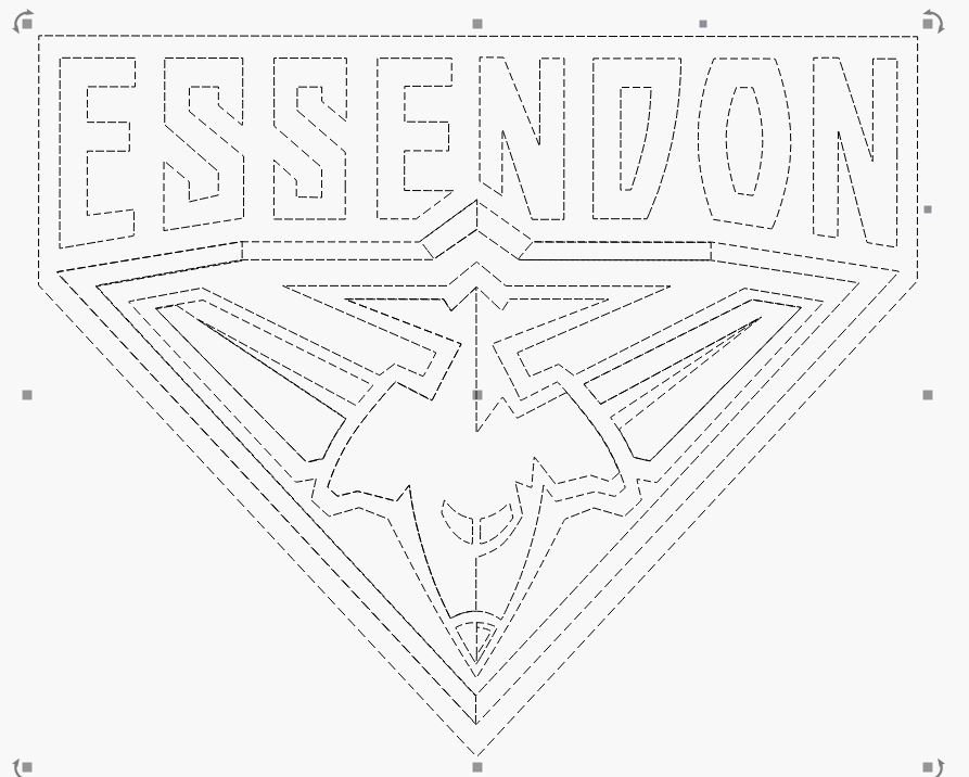 AFL SVG Essendon Dons Logo Vector File Digital Download - Etsy Canada