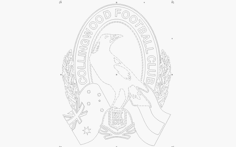 AFL SVG Collingwood 2004-2016 Logo Vector File Digital - Etsy Australia