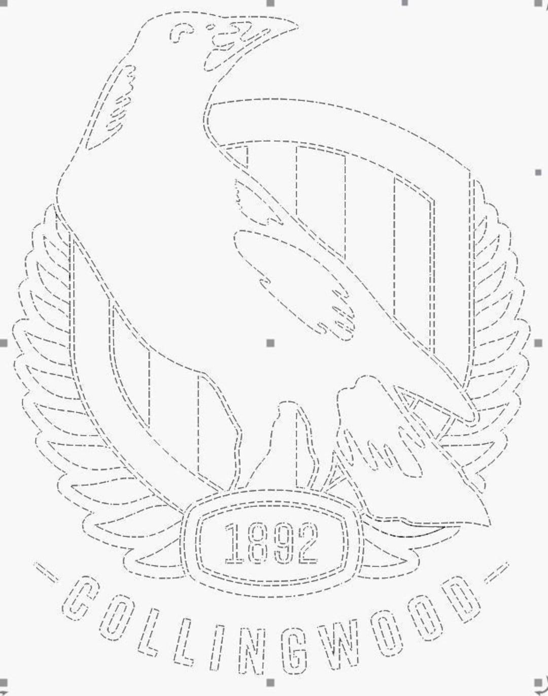 AFL SVG Collingwood Logo Vector File Digital Download - Etsy Finland