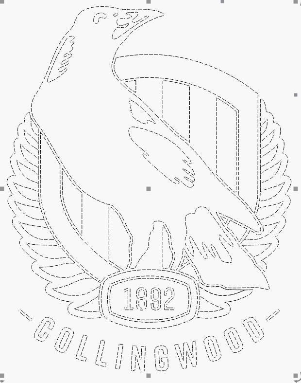 AFL SVG Collingwood Logo Vector File Digital Download - Etsy Australia