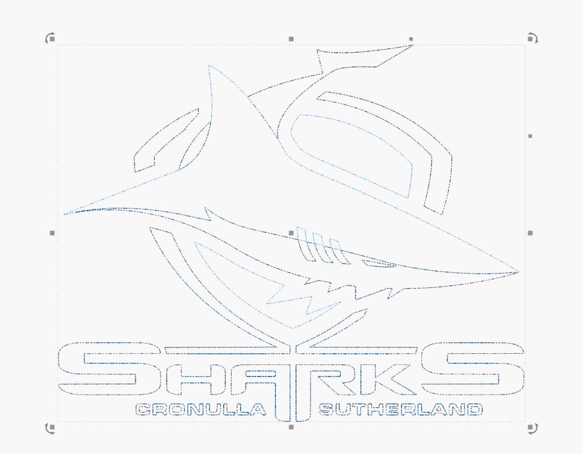 NRL SVG Cronulla Sharks Logo Vector File Digital Download - Etsy Australia