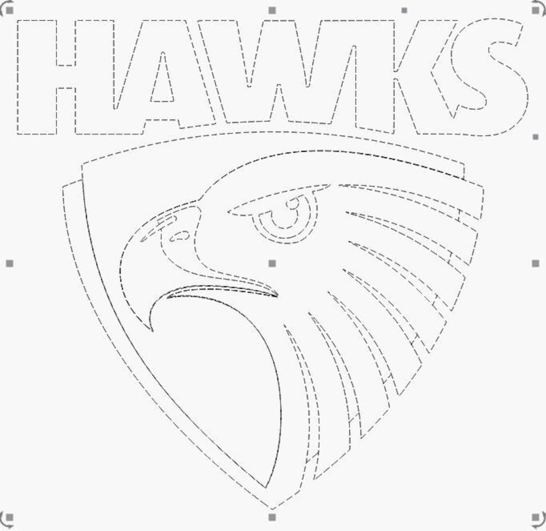 AFL SVG Hawthorn Hawks Logo Vector File Digital Download - Etsy Australia
