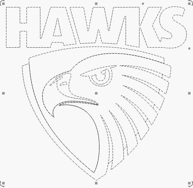 AFL SVG Hawthorn Hawks Logo Vector File Digital Download - Etsy Australia