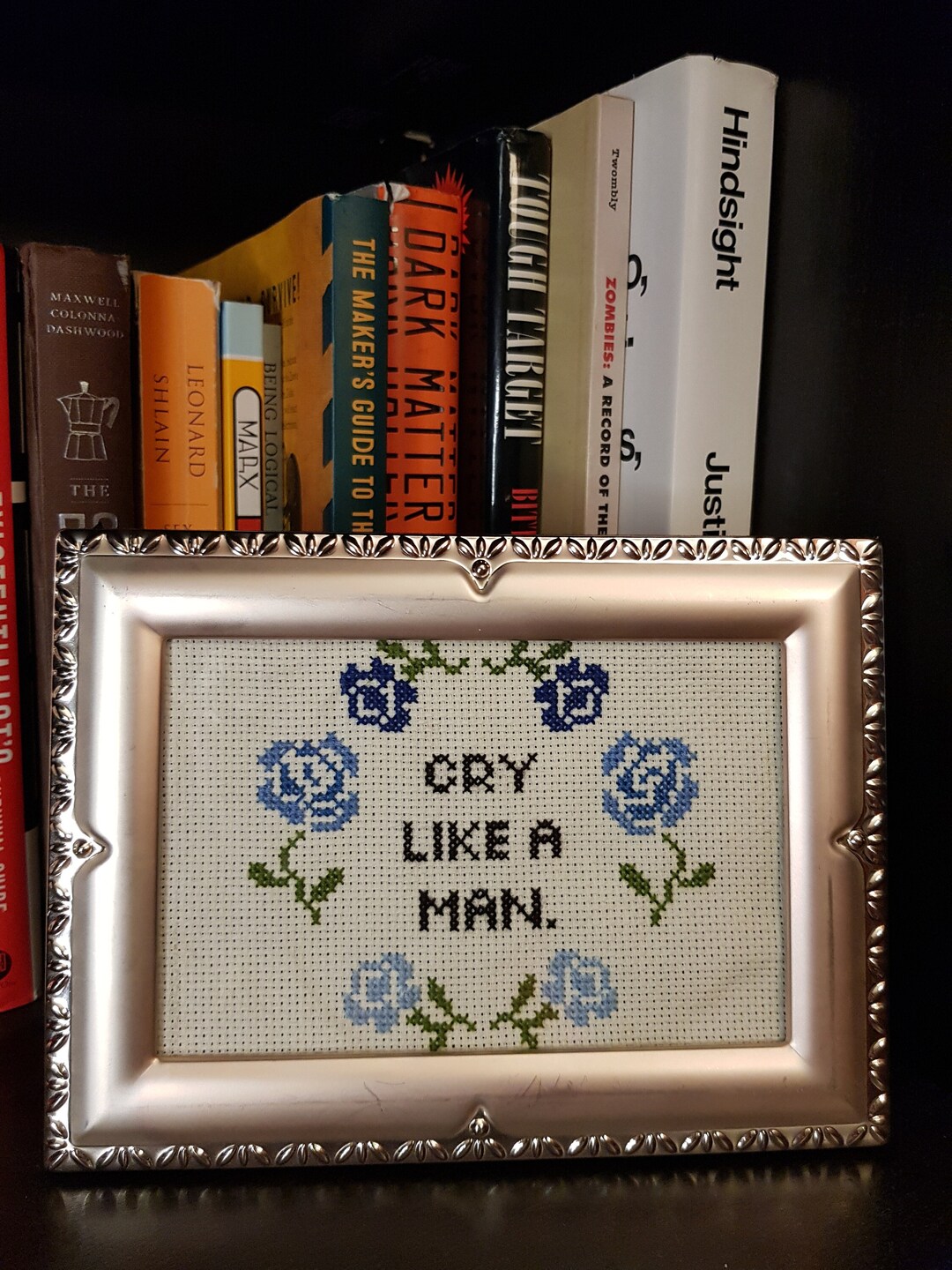 Cry Like a Man Made to Order Cross Stitch Men's Mental - Etsy