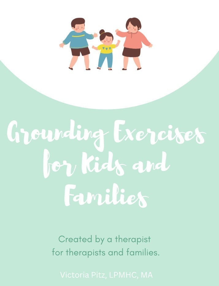 Grounding Exercises for Kids Families and Therapists - Etsy