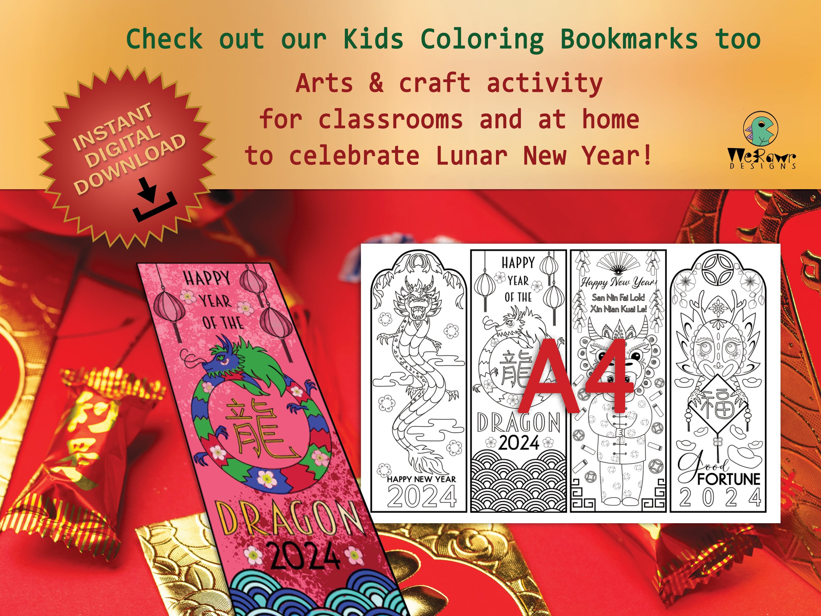Chinese New Year Digital Activity Sheets, 1st Grade Math Color by ...