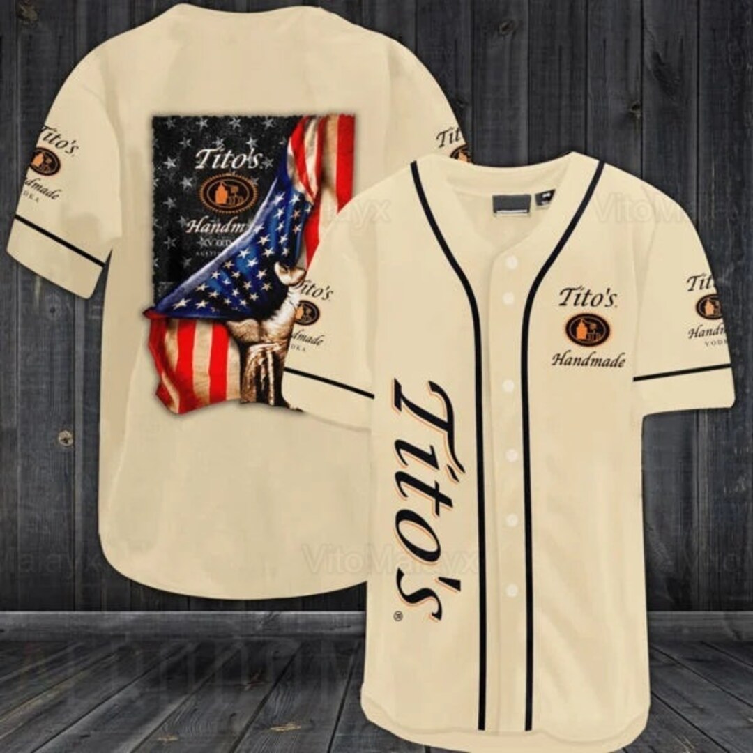 Jersey de béisbol de Tito camisa de jersey de vodka de Tito - Etsy España