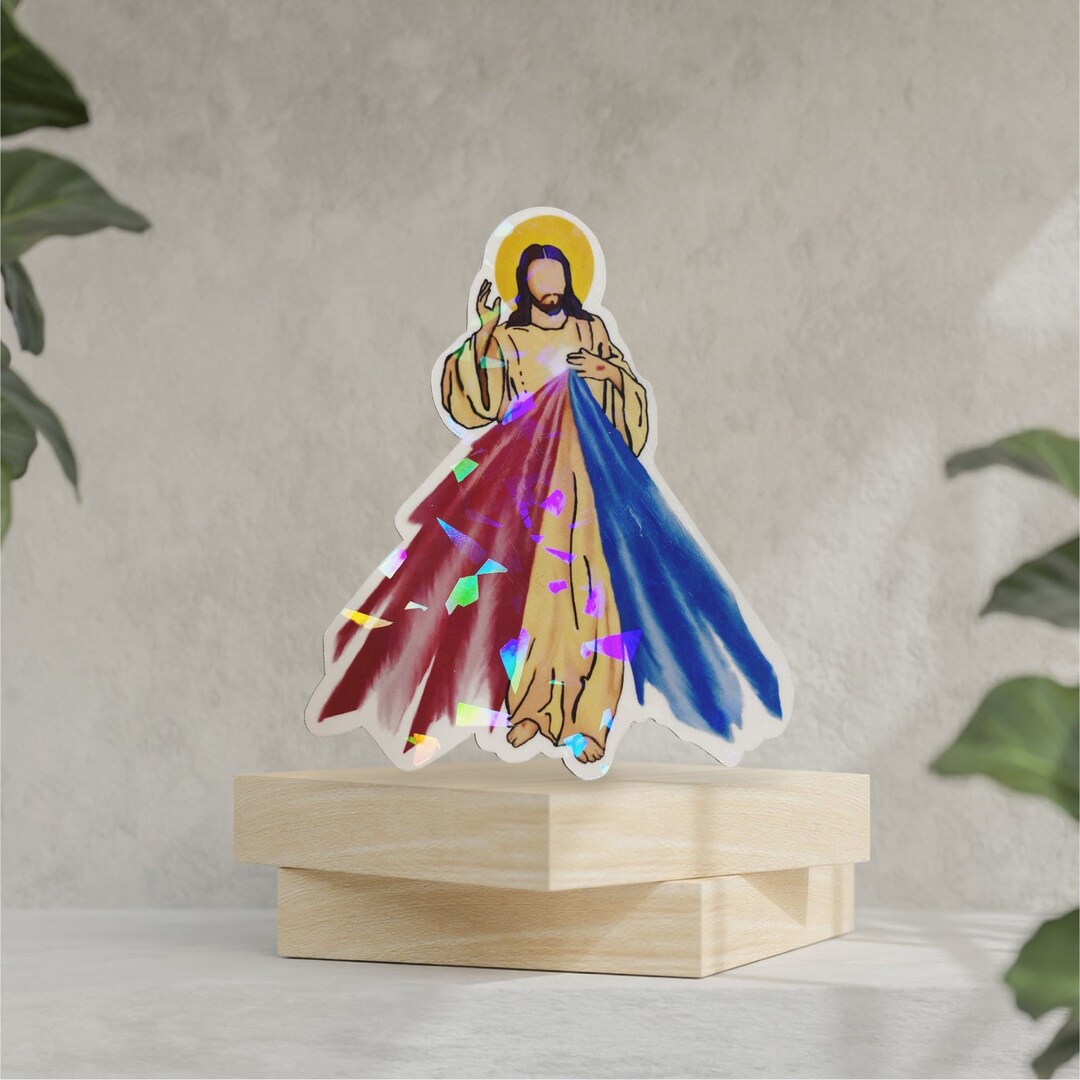 Divine Mercy Divina Misericordia Holographic Sticker 3 - Etsy