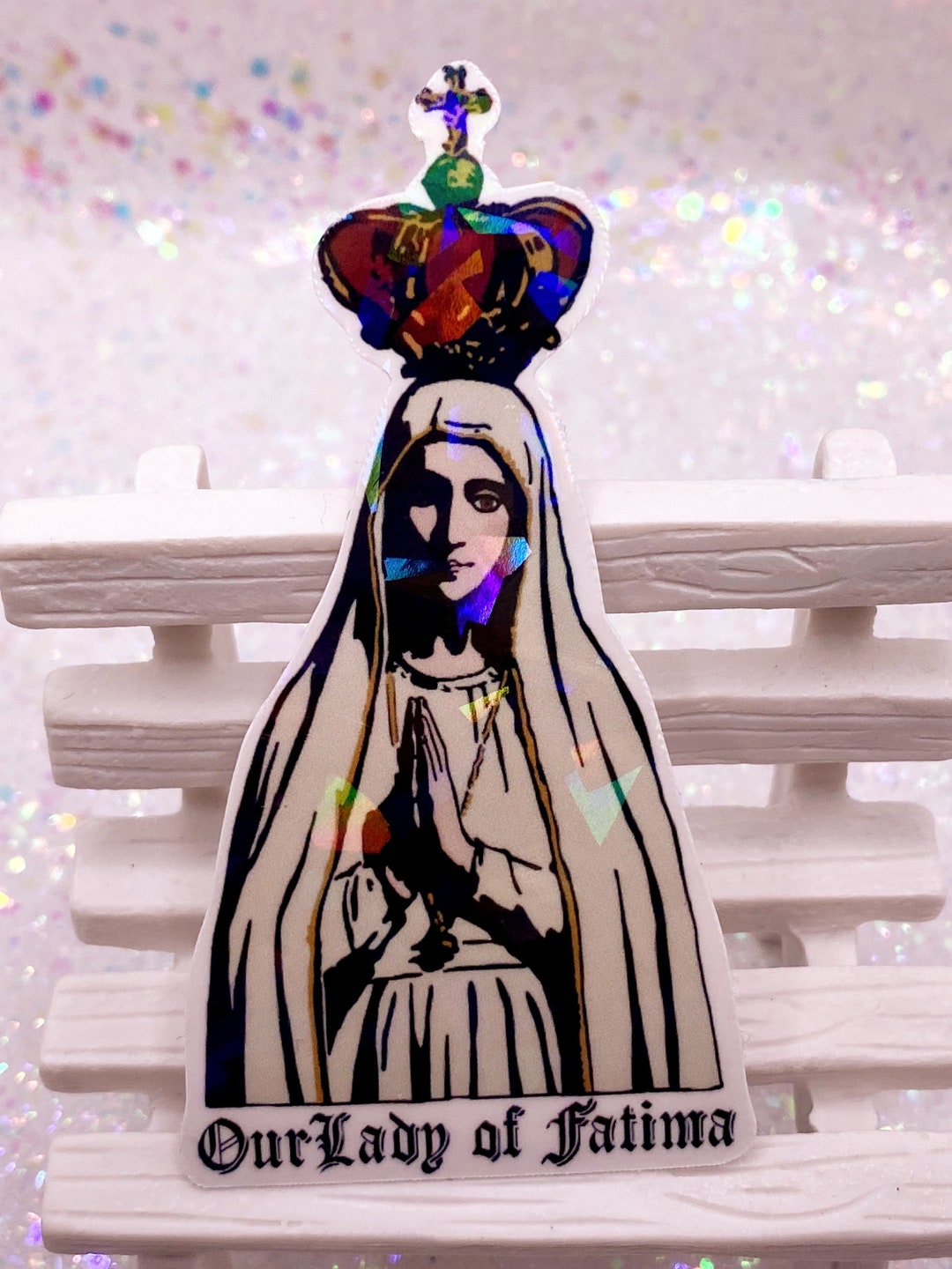 Our Lady of Fatima /virgin Mary Sticker/catholic Sticker/catholic Decal ...