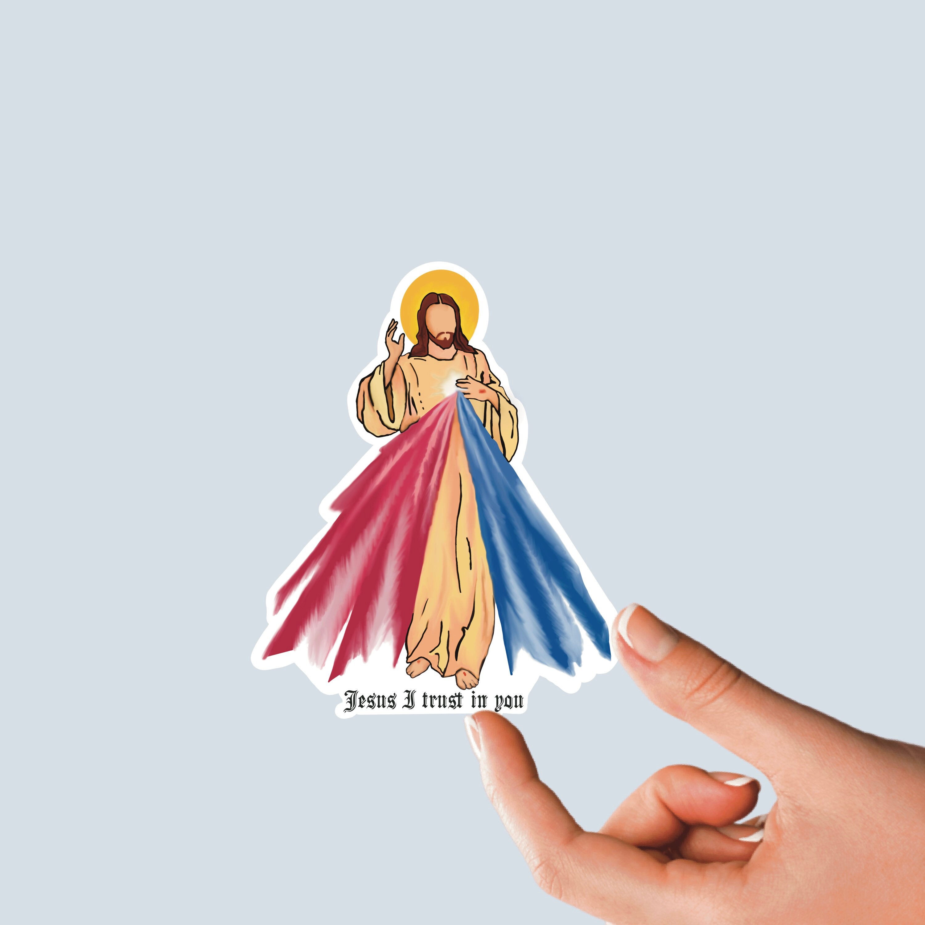 Divine Mercy Divina Misericordia Holographic Sticker 3 - Etsy