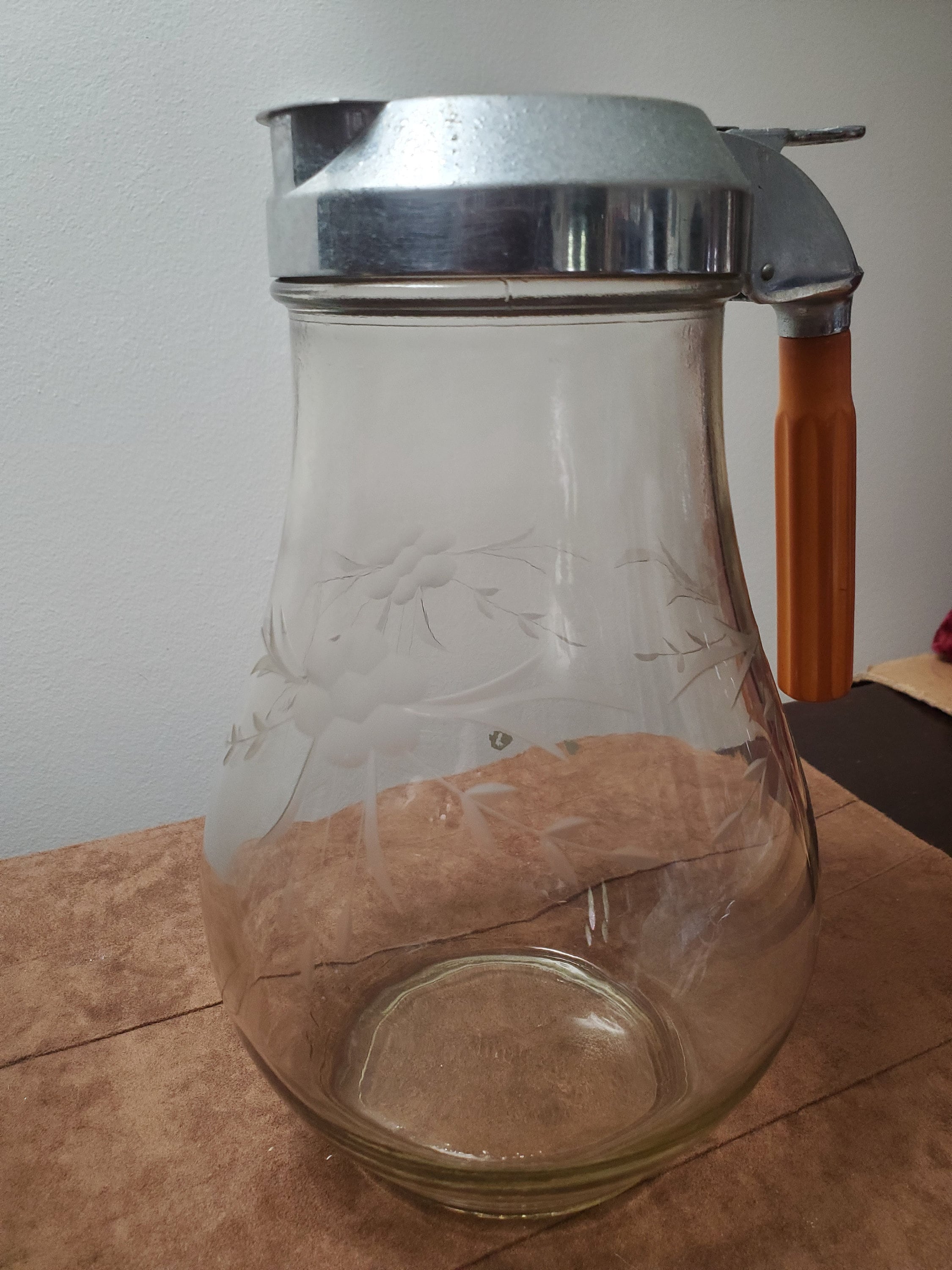 DRIP OUT Crystal Cut Glass Despencer Vintage Drip-cut Syrup - Etsy