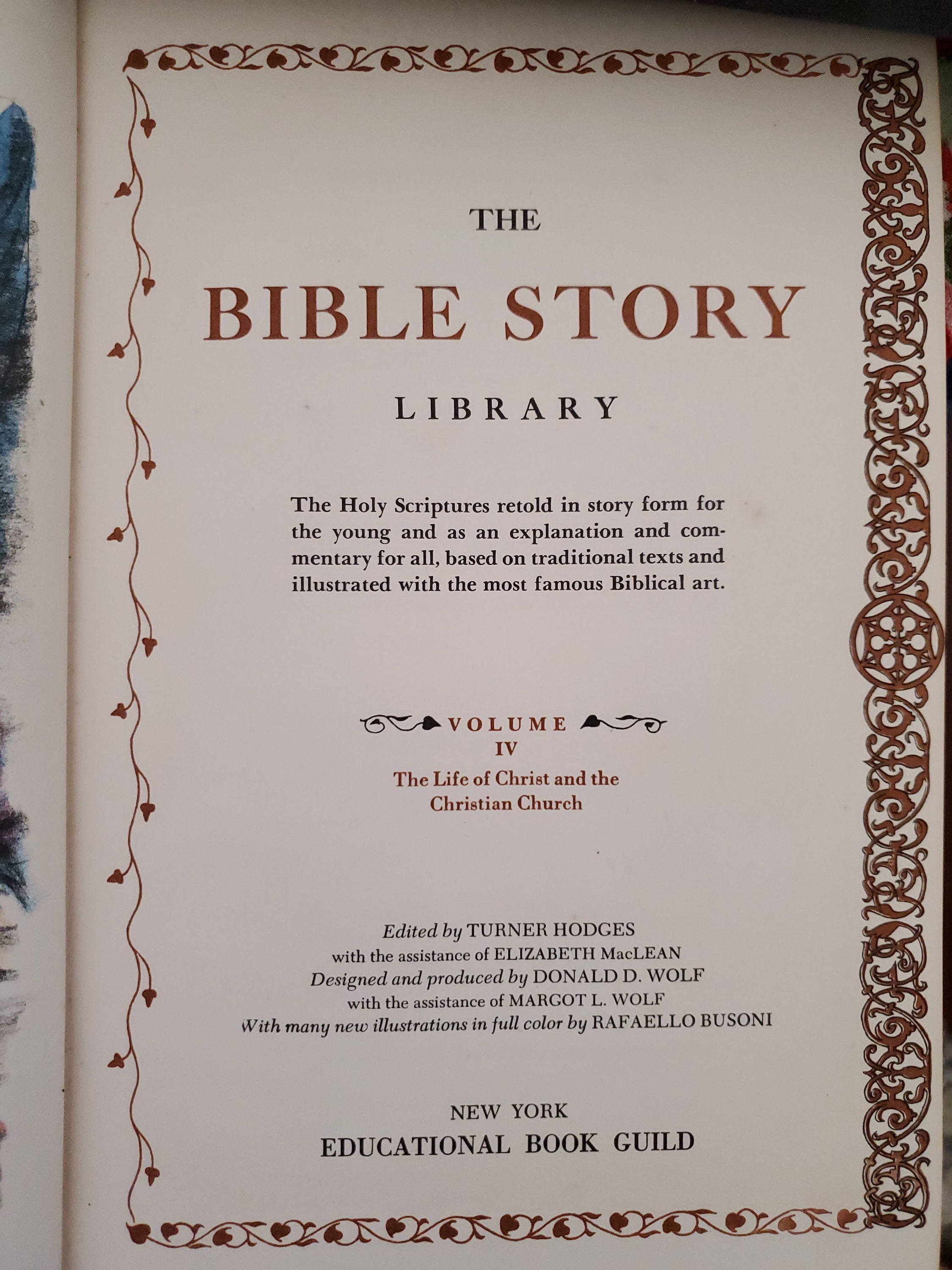 4 Hard Cover Bible Story Books Library Series Published 1957 - Etsy