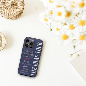 Taylor Swift Phone Case, the Eras Tour 2023 Album Name Fonts, Impact-resistant Tough Samsung ...