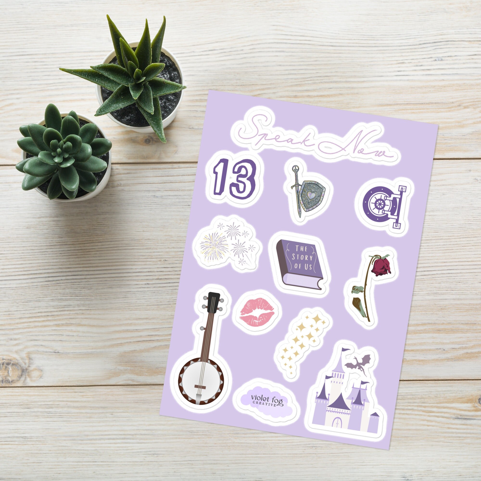 Taylor Swift Sticker Sheet Speak Now Album Scrapbooking - Etsy