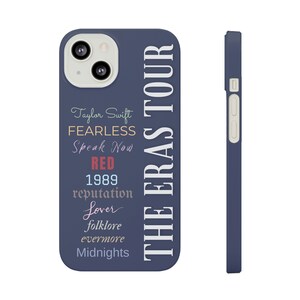 Taylor Swift Phone Case, the Eras Tour 2023 Album Name Fonts, Slim Samsung Apple iPhone Case - Etsy