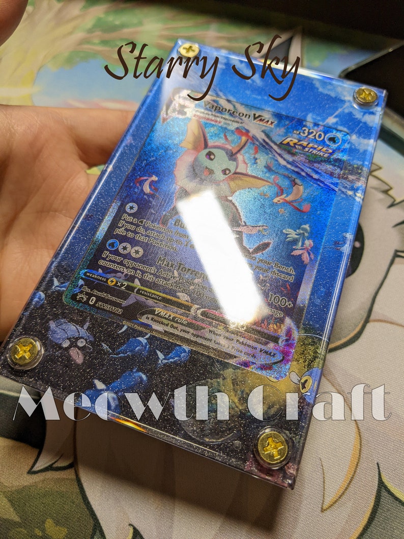 Vaporeon VMAX Alt Art Custom Pokemon Card Display for - Etsy