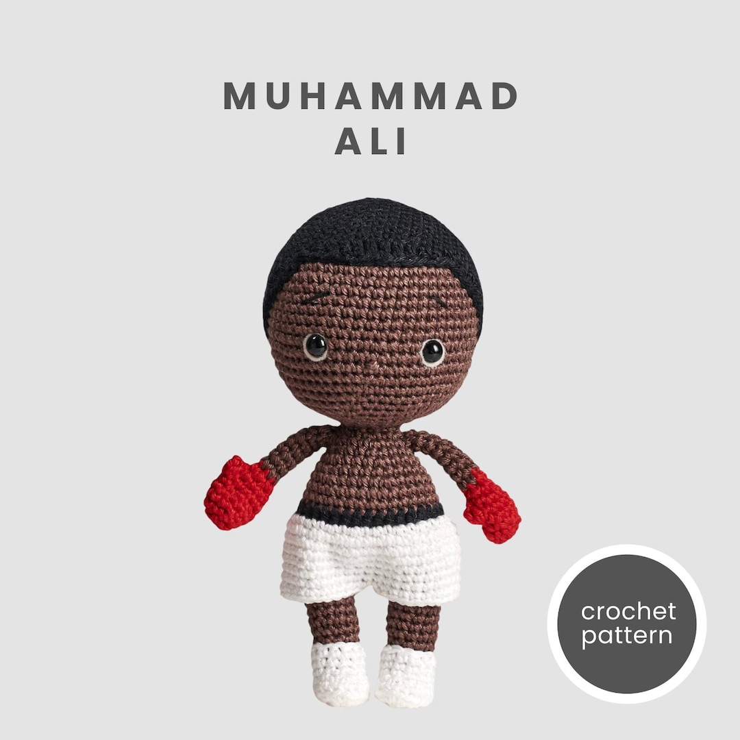 Muhammad Ali Crochet Pattern PDF Amigurumi Boxer Pattern Crochet Icon ...