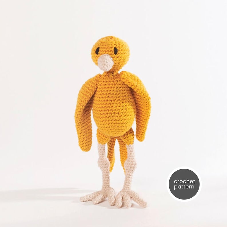 Beginner-friendly Canary Crochet Pattern Amigurumi Bird Tutorial PDF ...