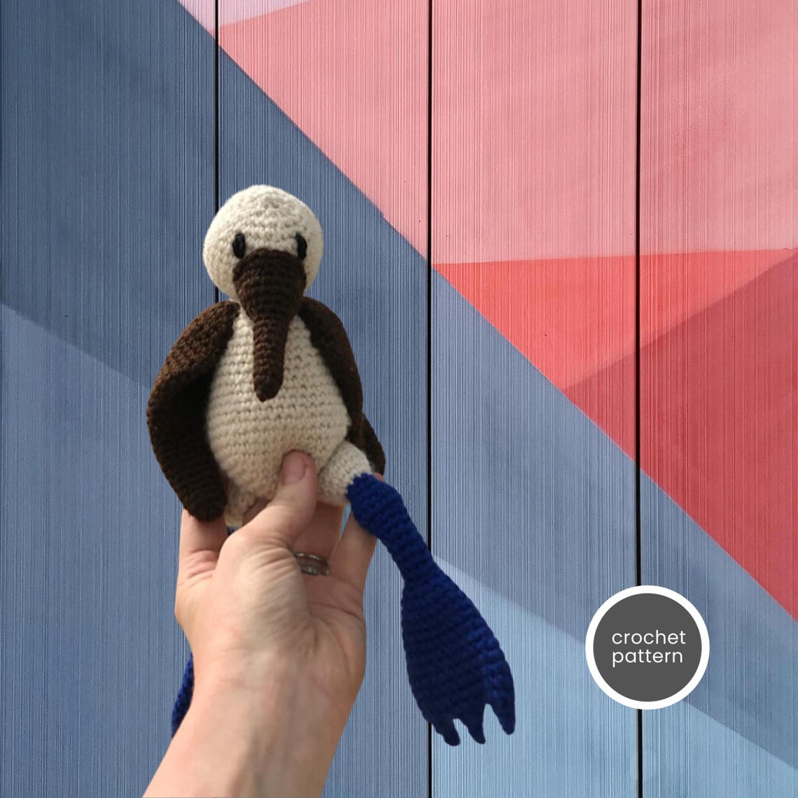 Blue-footed Booby Crochet Pattern Tropical Bird Amigurumi PDF Tutorial ...