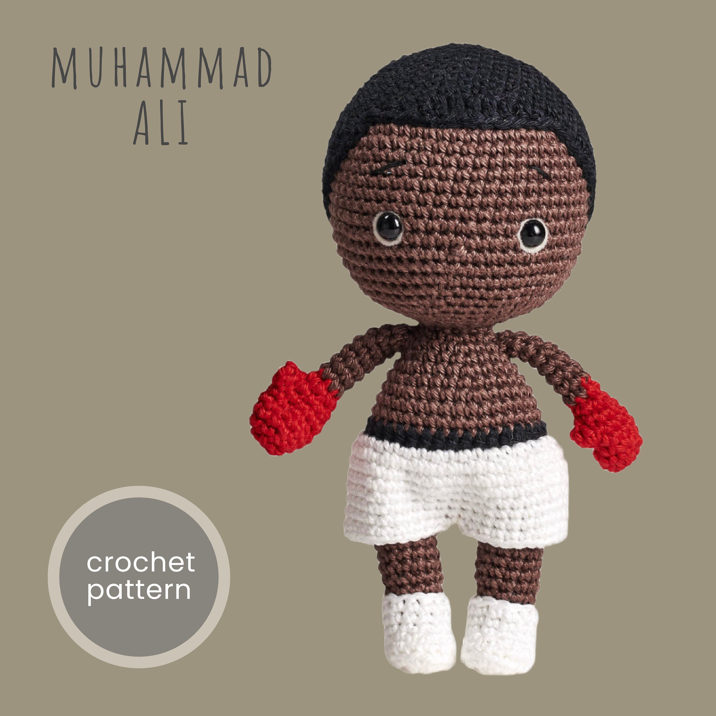 Muhammad Ali Crochet Pattern PDF - Etsy