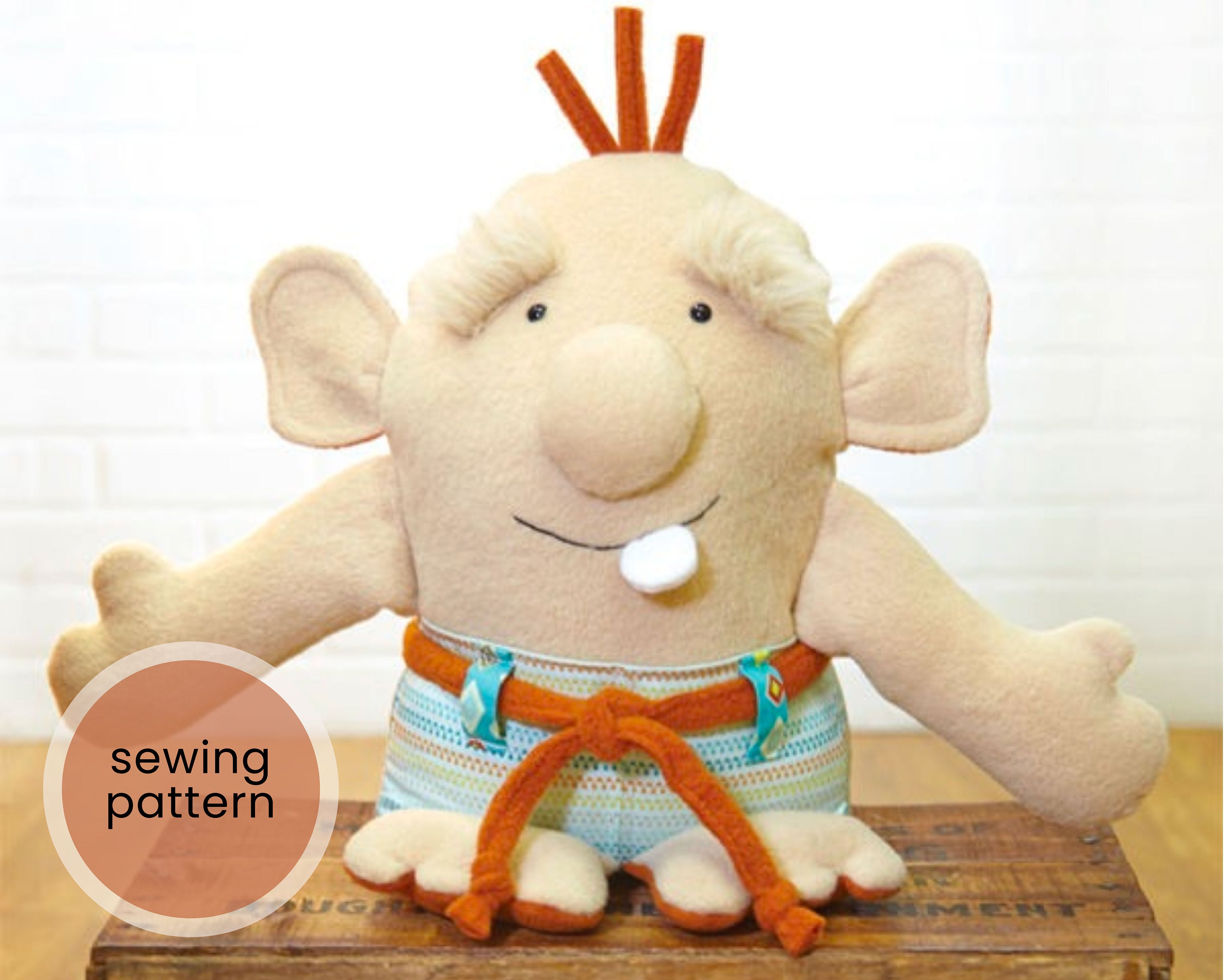 Troll Doll Sewing Pattern PDF - Etsy