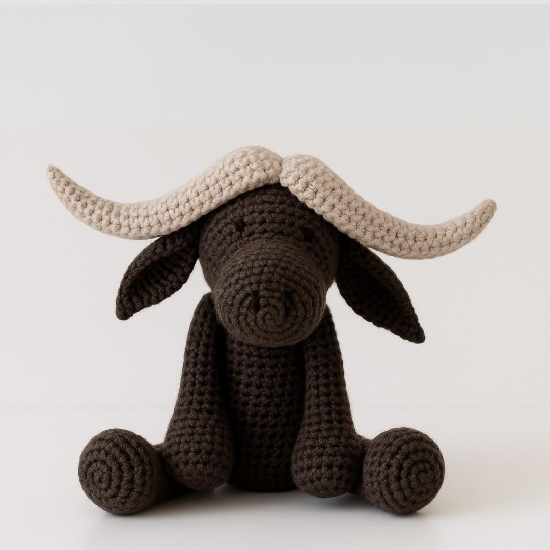 Buffalo Crochet Pattern: Amigurumi Plushie DIY (PDF Digital Download ...