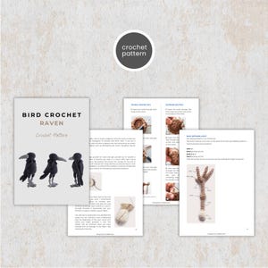 Amigurumi Crochet Raven Pattern PDF Beginner-friendly Step-by-step ...