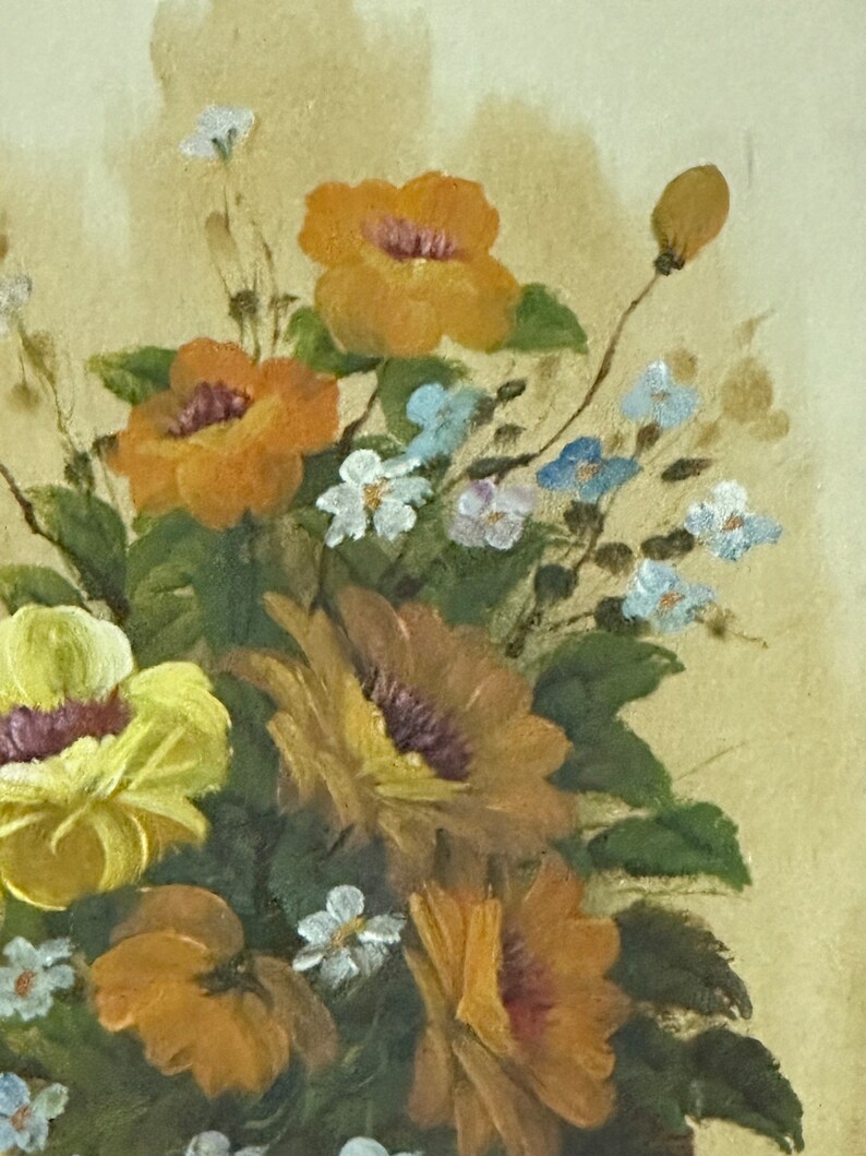 Original Floral Oil on Canvas Painting by Liz Rowan - Etsy