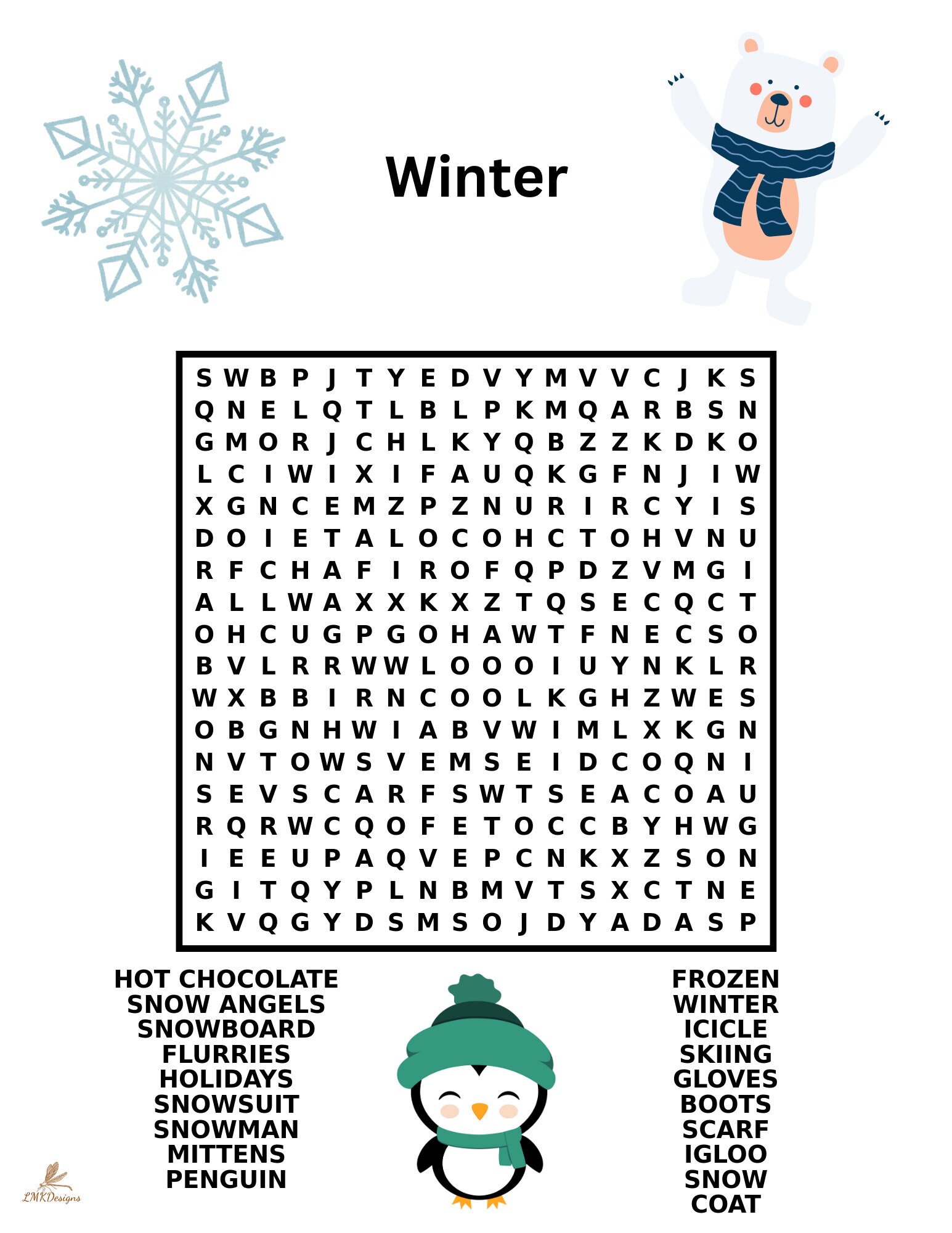 Seasonal Fun for Kids: Word Search Bundle (spring, Summer, Autumn ...