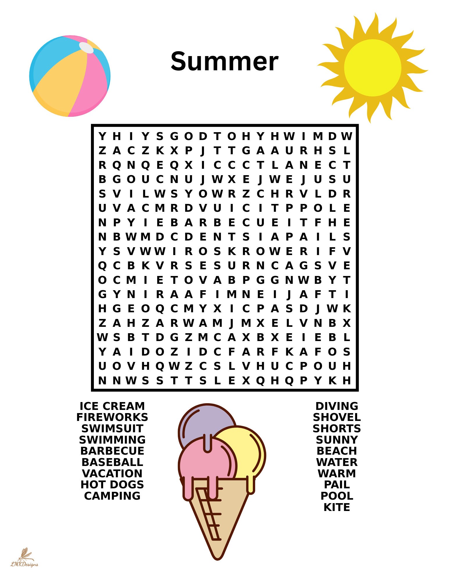 Seasonal Fun for Kids: Word Search Bundle (spring, Summer, Autumn ...