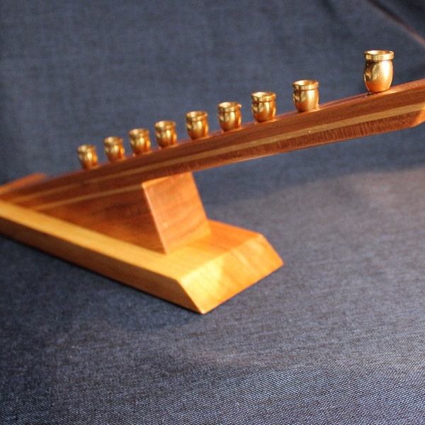 Wooden Menorah - Etsy