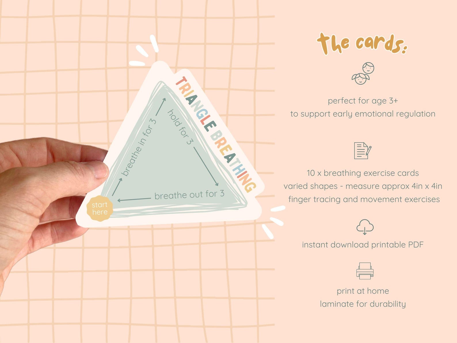 Mindfulness Breathing Tracing Cards, Emotion Toolbox, Feelings Coping ...