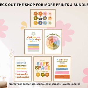 Growth Mindset Printable Classroom Decor Calming Corner Posters Boho ...