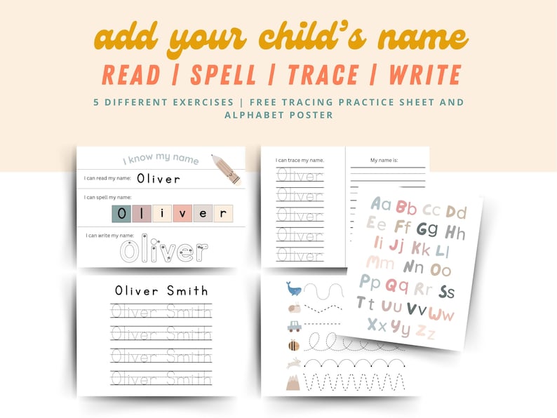 I Can Write My Name Worksheet | Editable Custom Name Tracing Sheet ...