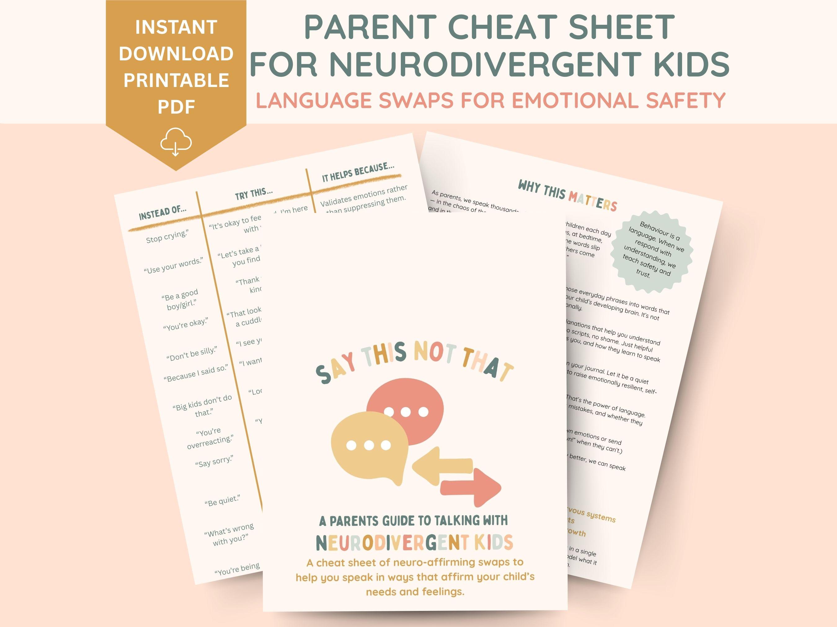 Say This Instead Cheat Sheet, Social Emotional Learning, Behaviour ...