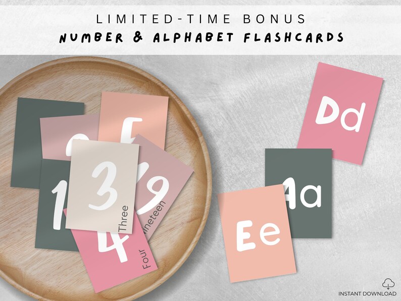 Montessori Posters Playroom Decor Preschool Educational Bundle Posters ...