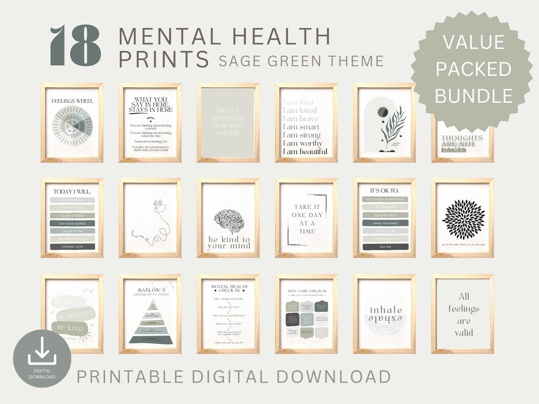 18 Therapist Office Decor Signs Counseling Posters Therapy Wall Art ...