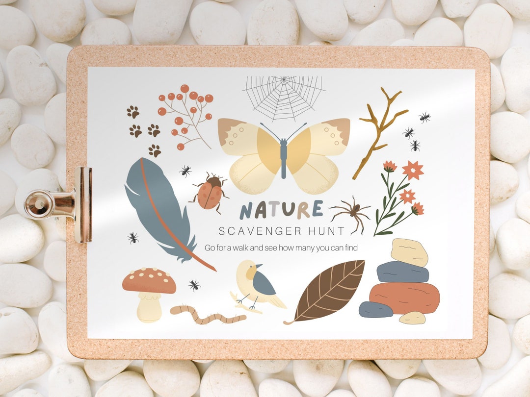 Nature Scavenger Hunt for Kids, Kids Activity Printable, Preschool ...
