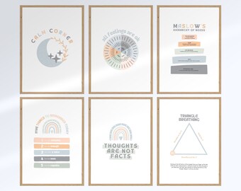 30 Calming Corner Classroom Boho Calm Down Printable Decor Wall Art ...