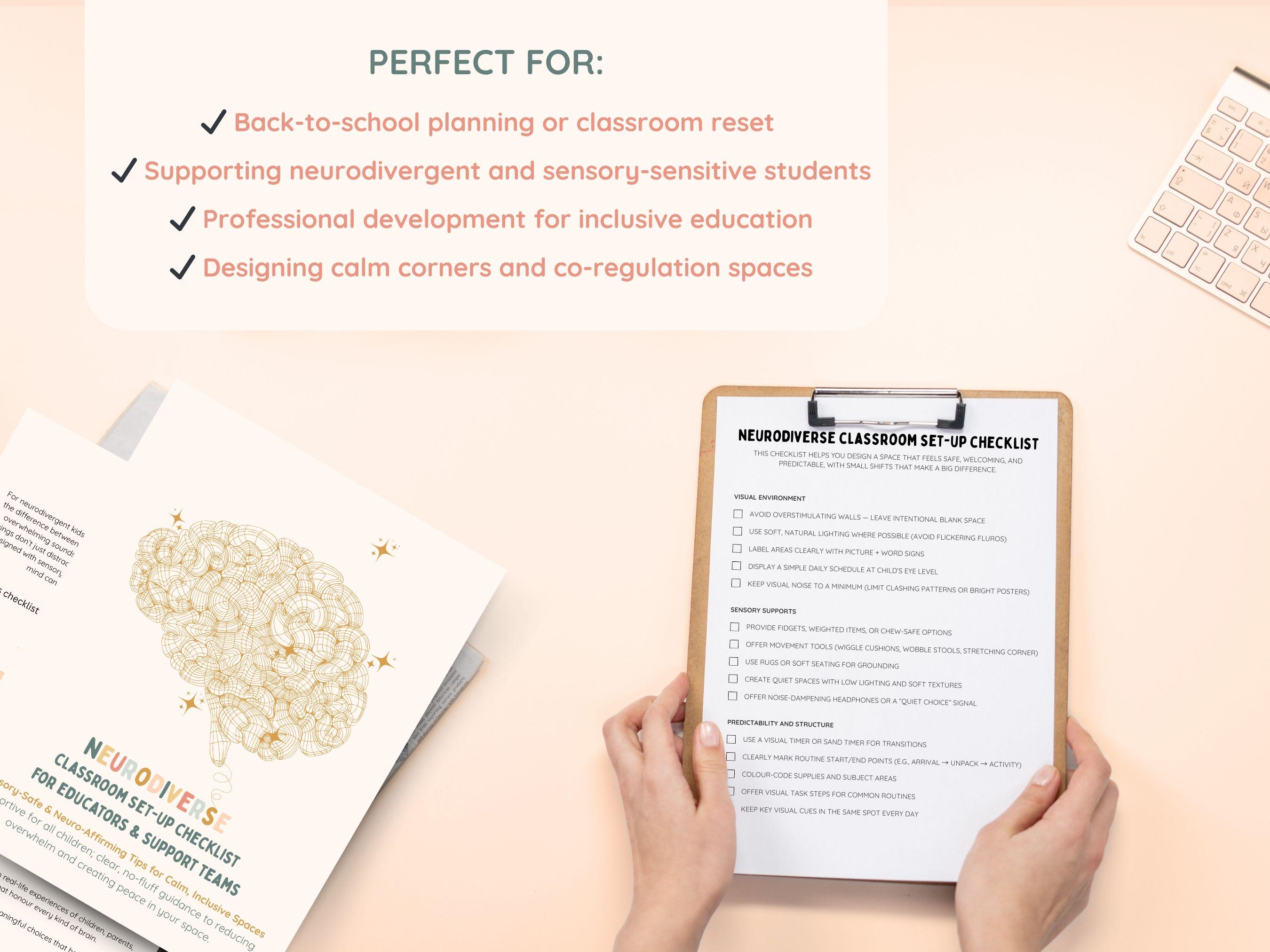 Neurodivergent Checklist, Classroom Essentials, Classroom Management ...