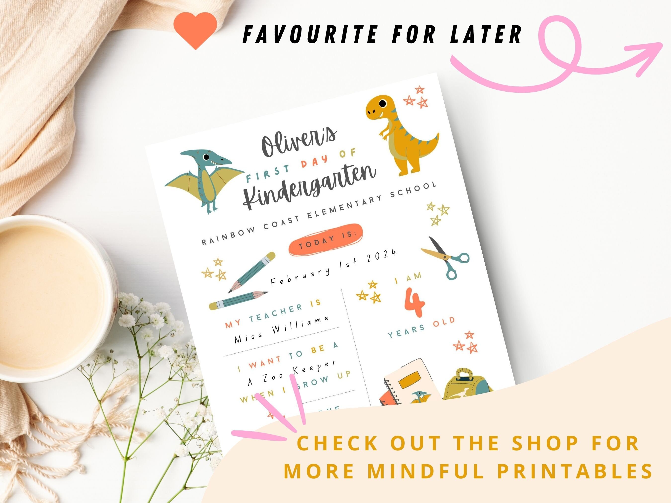 Editable First Day of School Sign Flower, Back to School Board, Last ...