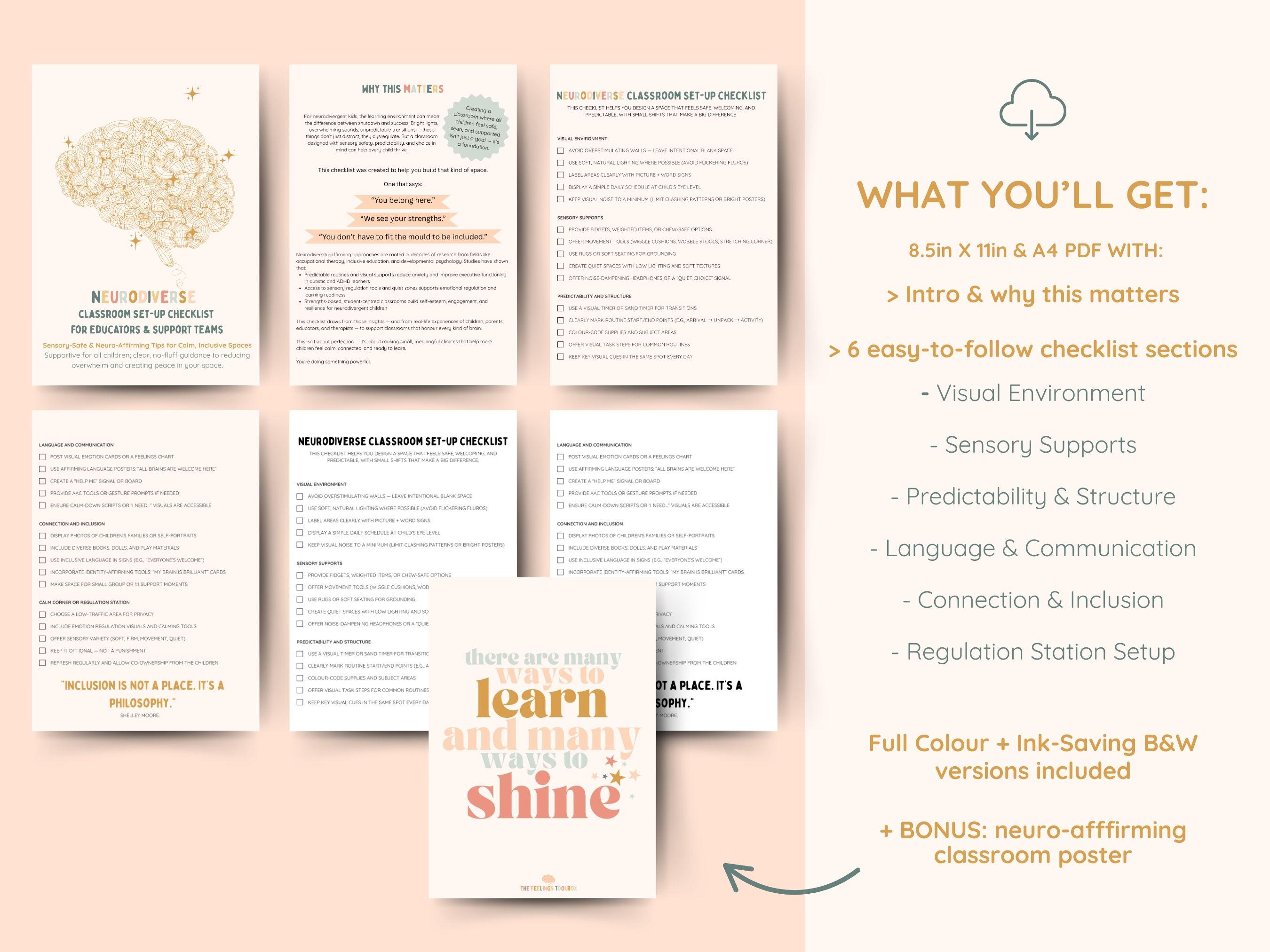 Neurodivergent Checklist, Classroom Essentials, Classroom Management ...