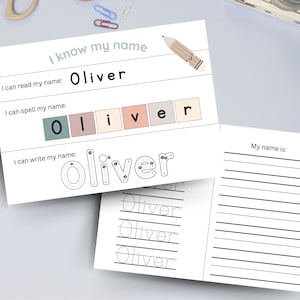 I Can Write My Name Worksheet | Editable Custom Name Tracing Sheet ...