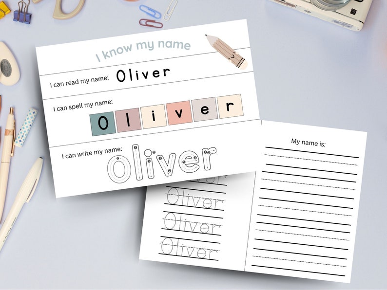 Editable Custom Name Tracing Sheet Personalized Name Tracing Page Prek ...