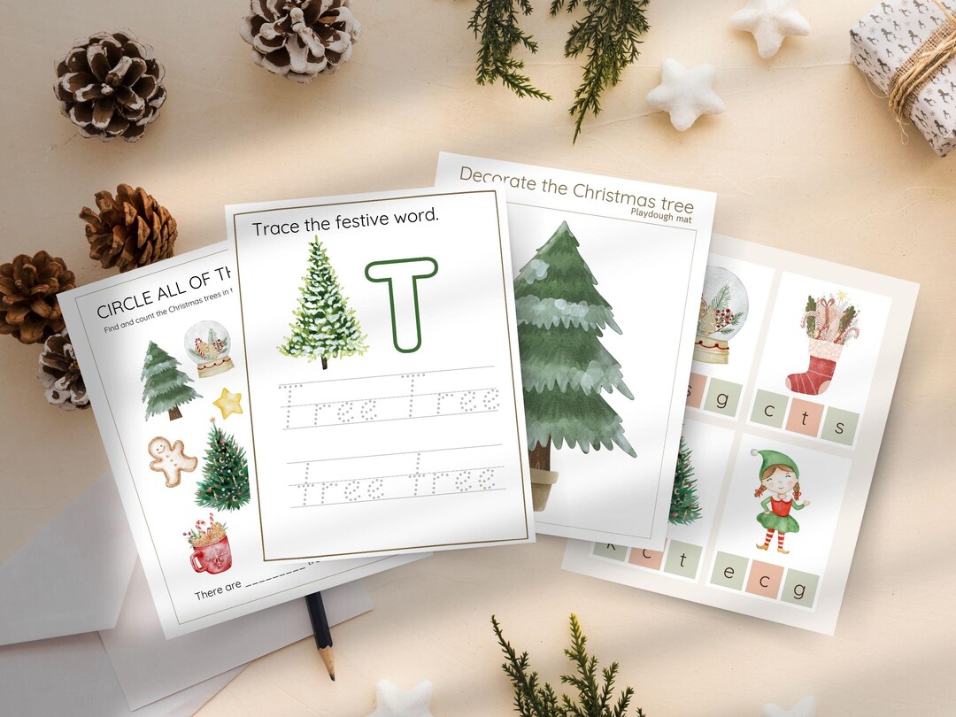 Christmas Activity Pack Printable, Homeschool Bundle, Christmas ...